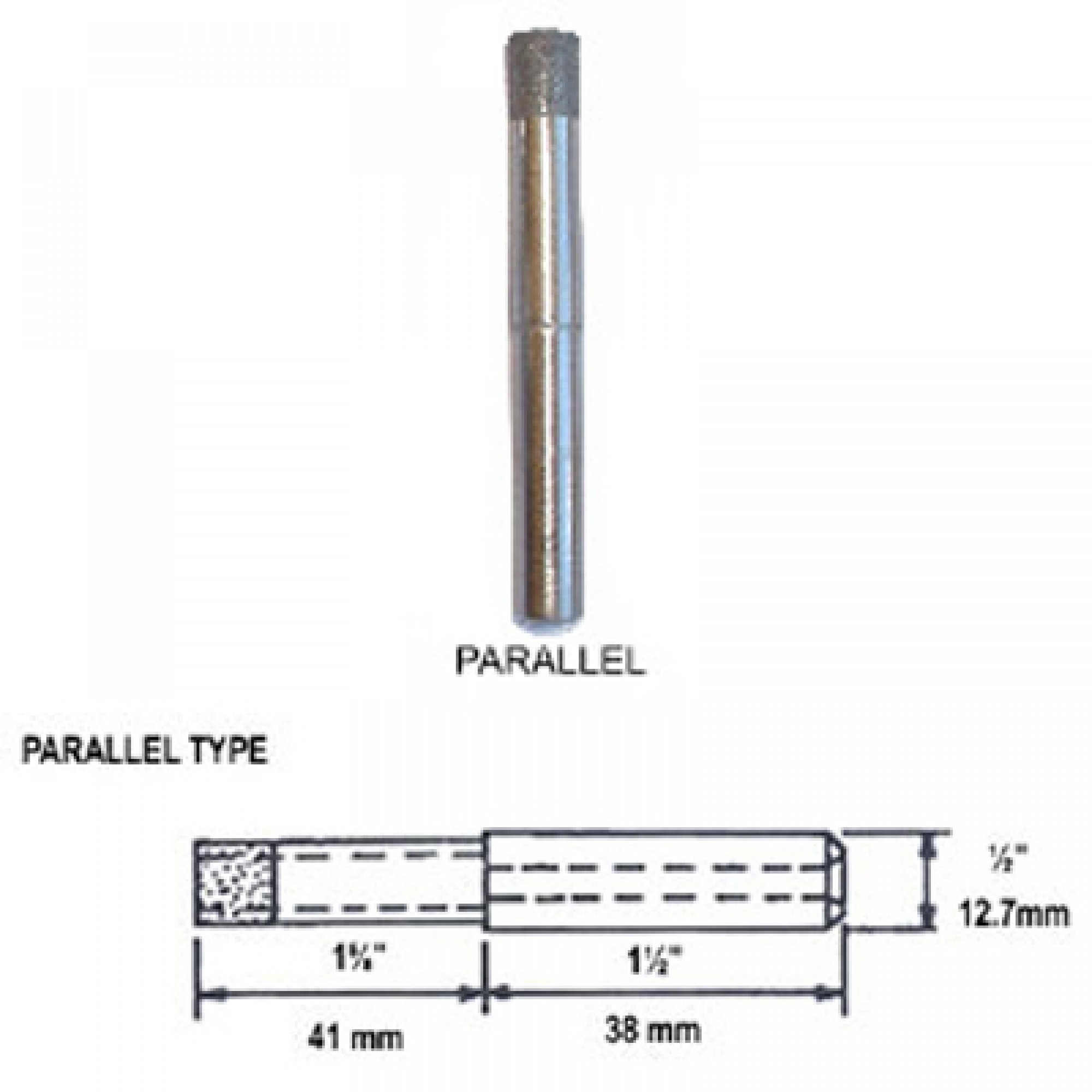 3mm Diamond Parallel Fit Electroplated Drill Bit