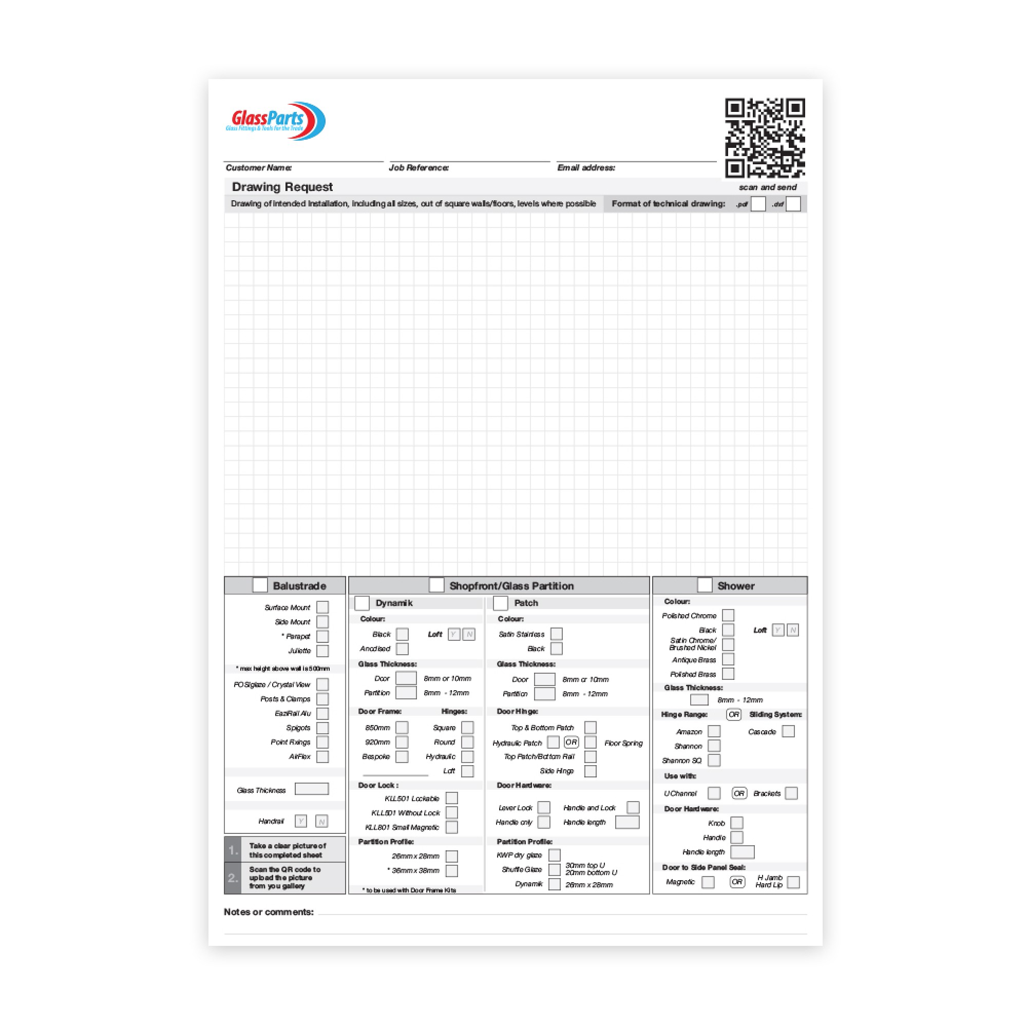 Drawing Request Form - Refill Pad