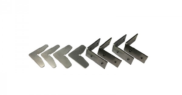 Cleat Kit For Stud To Glass Door Frame - SS