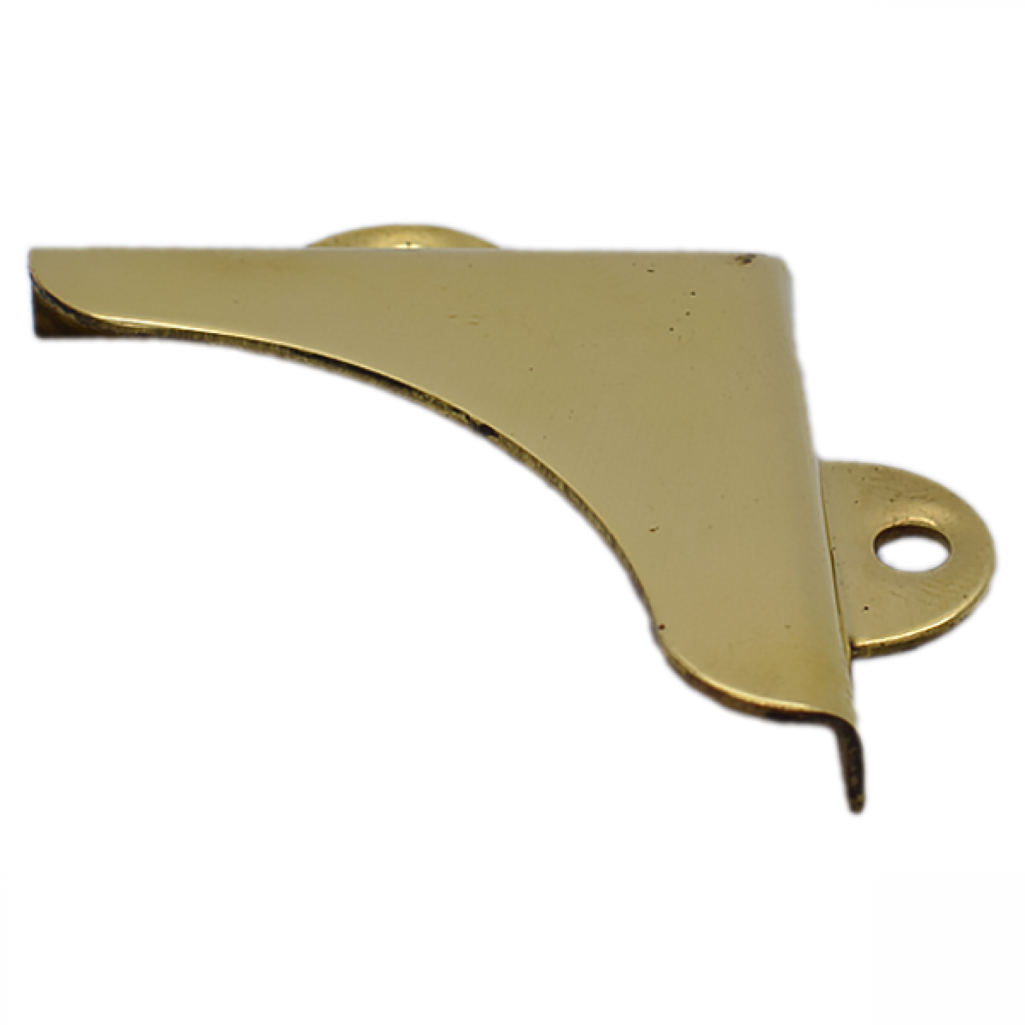 Polished Brass Face Fixing Mirror Clips 4mm