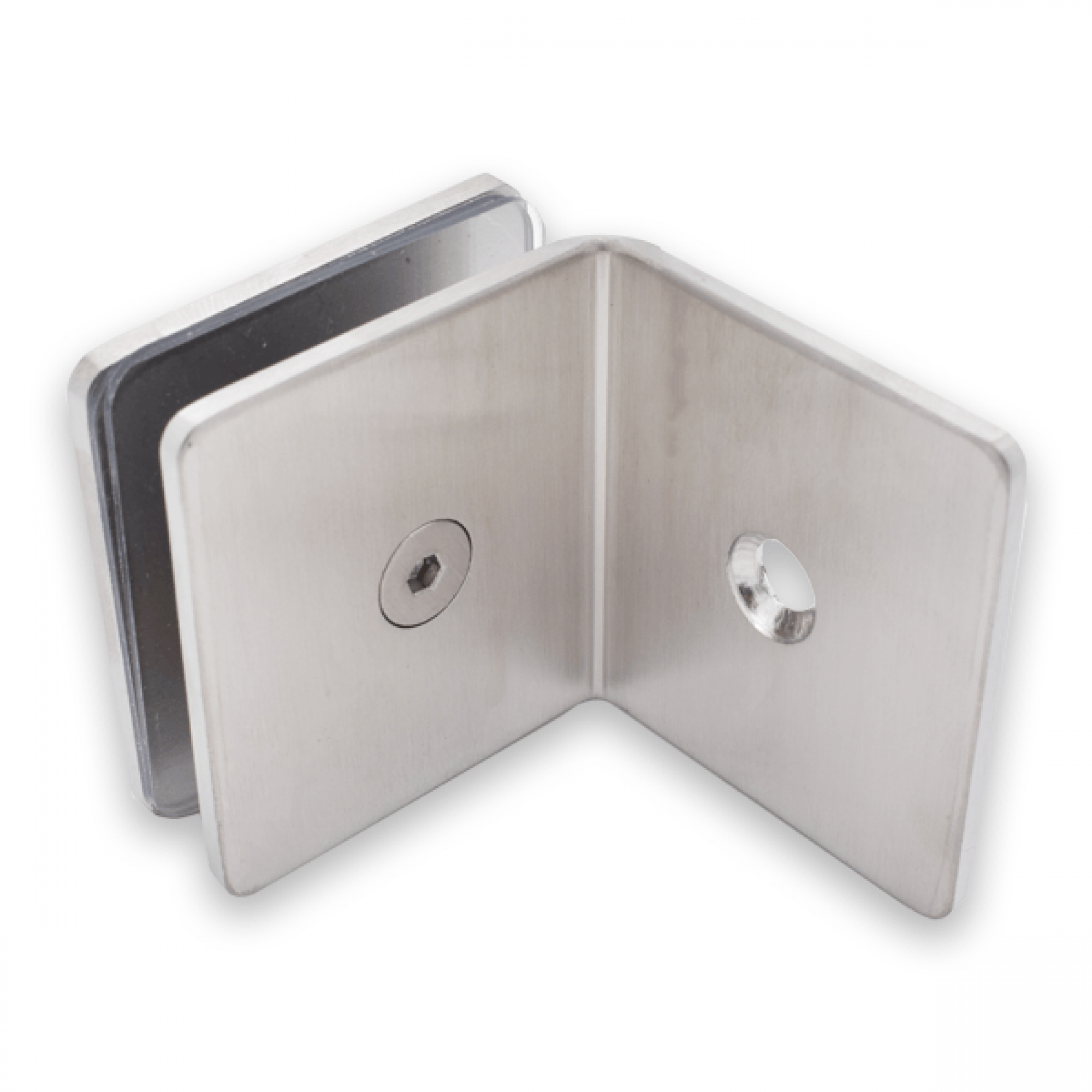 Wall Mount -L Type Shower Fixing - Satin Chrome