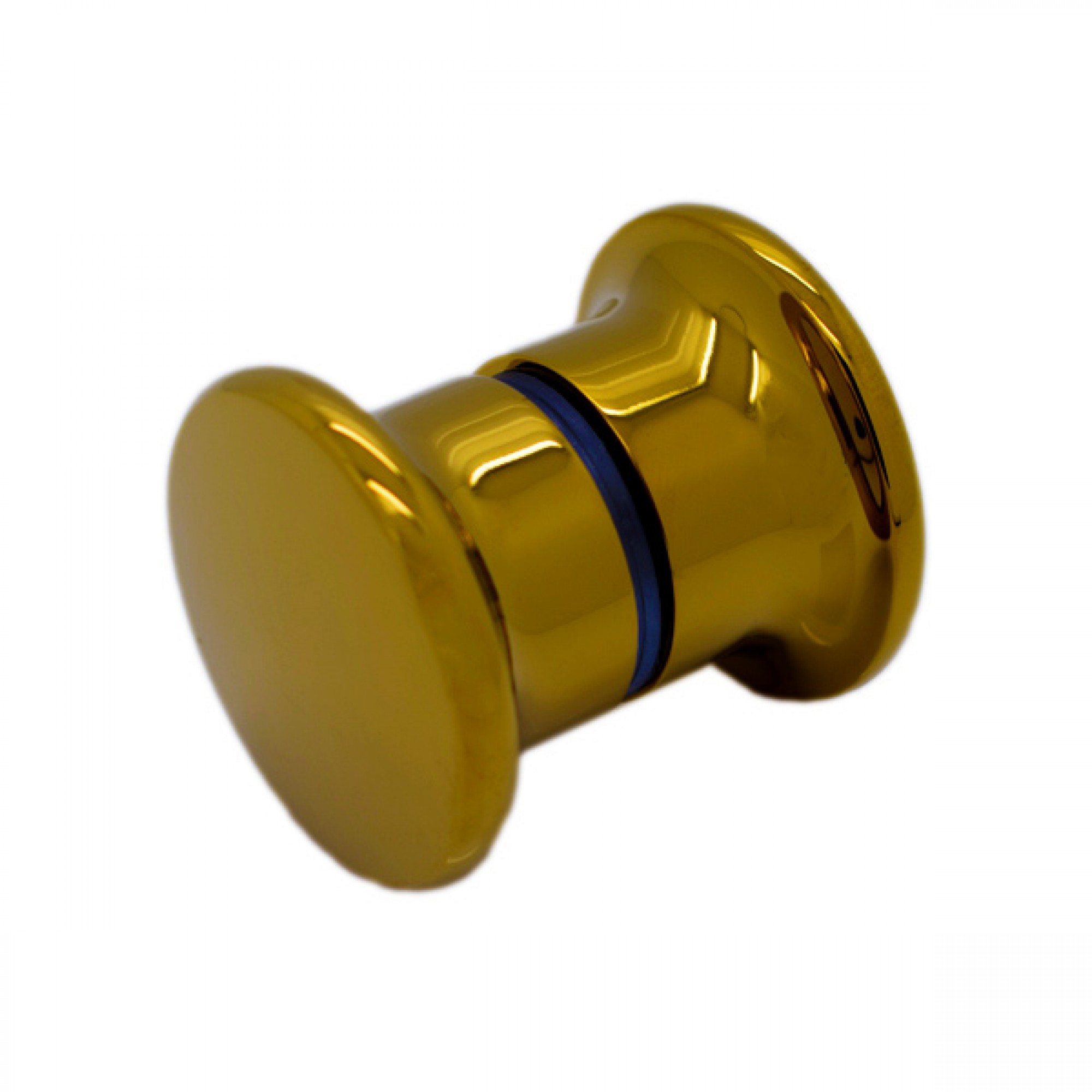 38mm x 20mm Shower Door Knob - Polished Brass