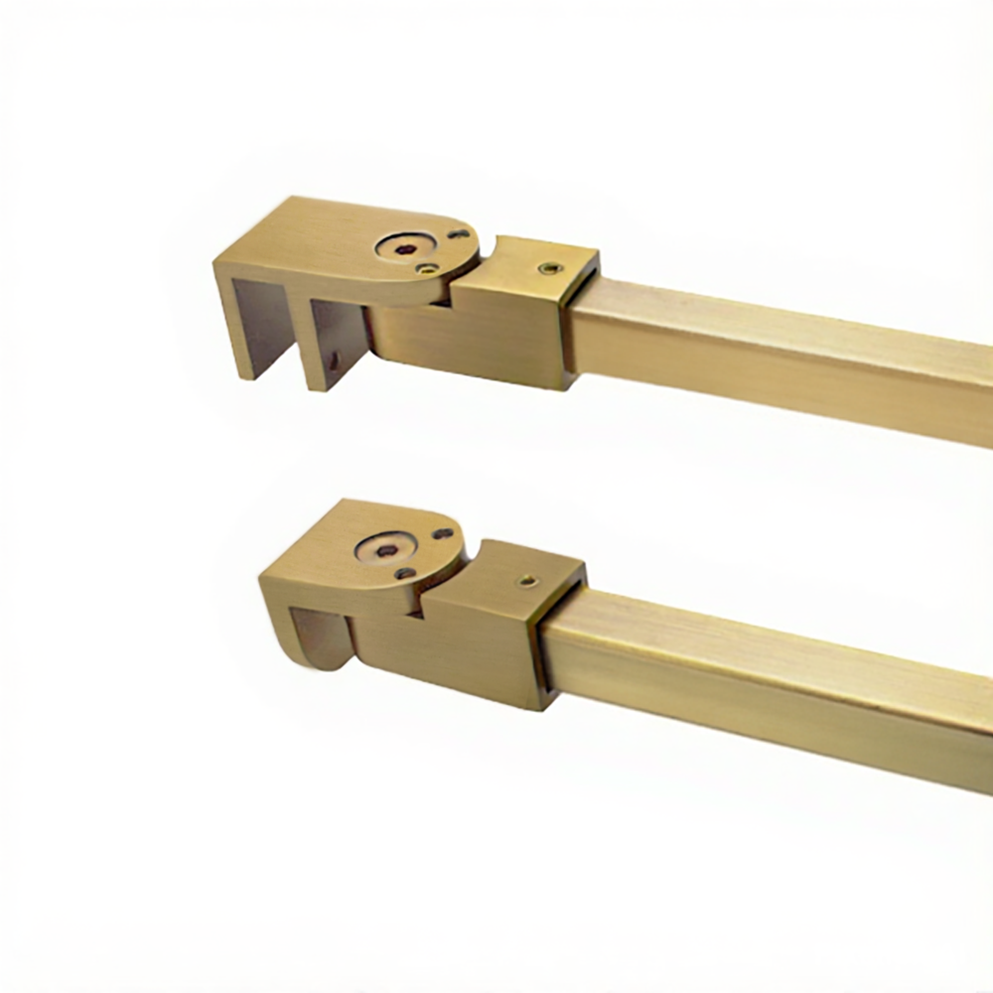 1200mm SQ Support Bar With Swivel Fitting - Brushed Sartin B