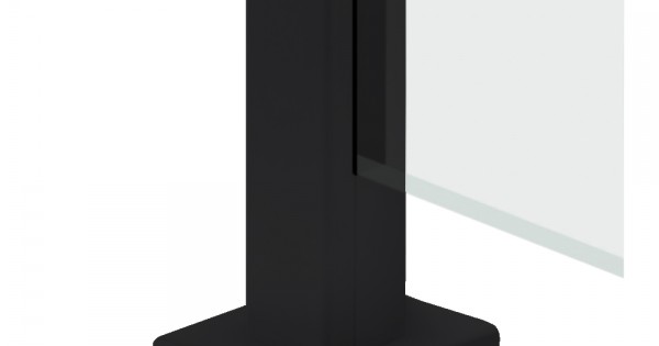 Top Mounted EaziRail End Post - 1100mm - Black