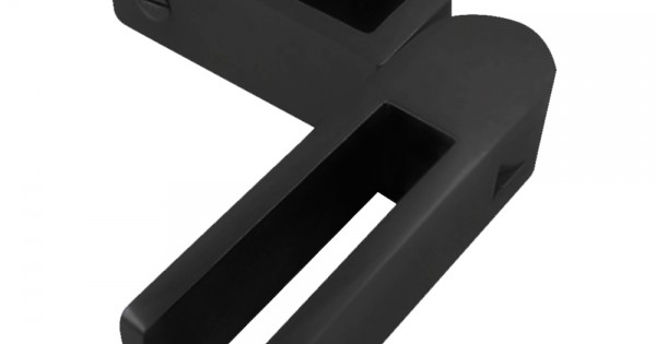 Adjustable Glass To Glass Panel Support 20-21.52mm - Black