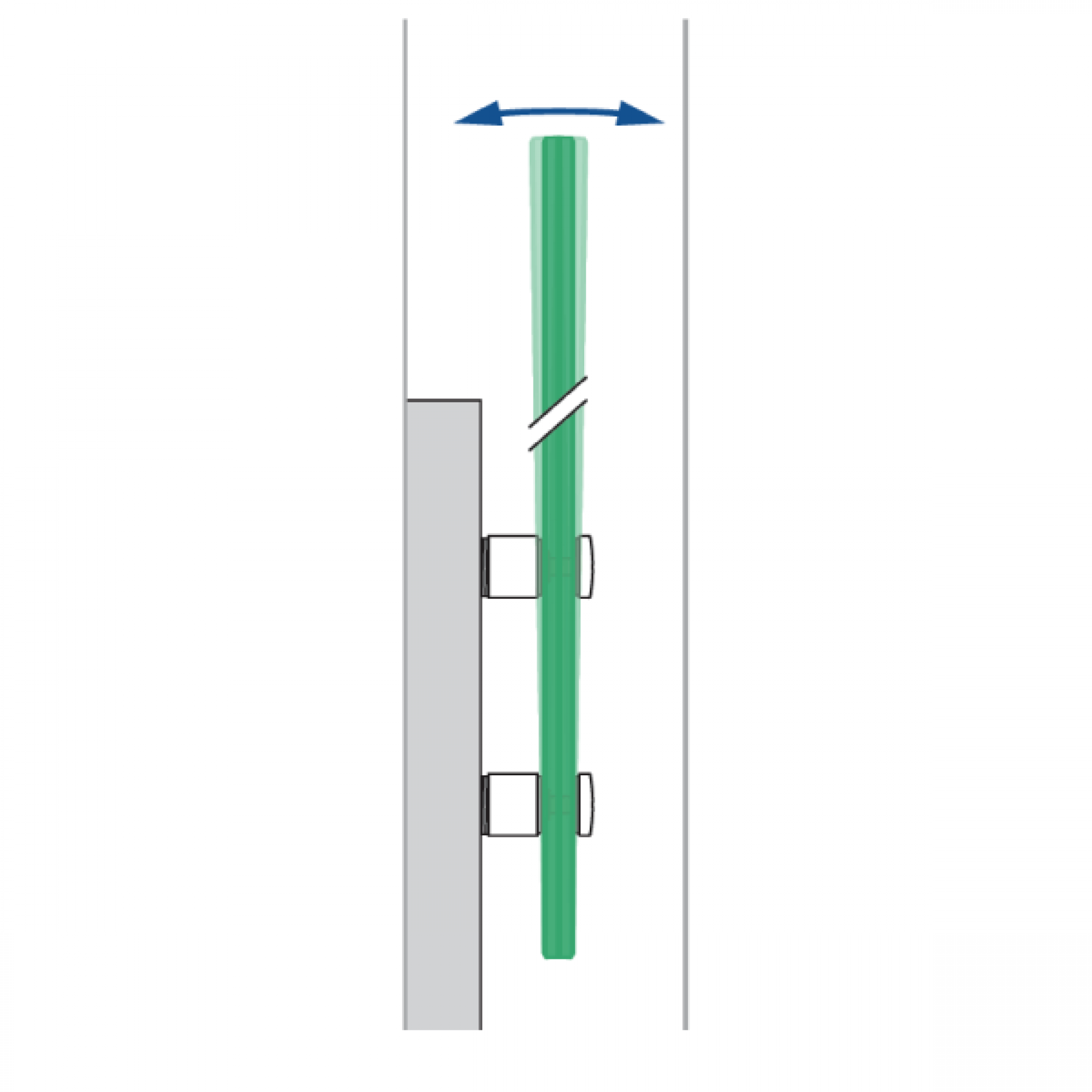 50mm Adjustable Point Fixture - 316SS - 30mm Standoff
