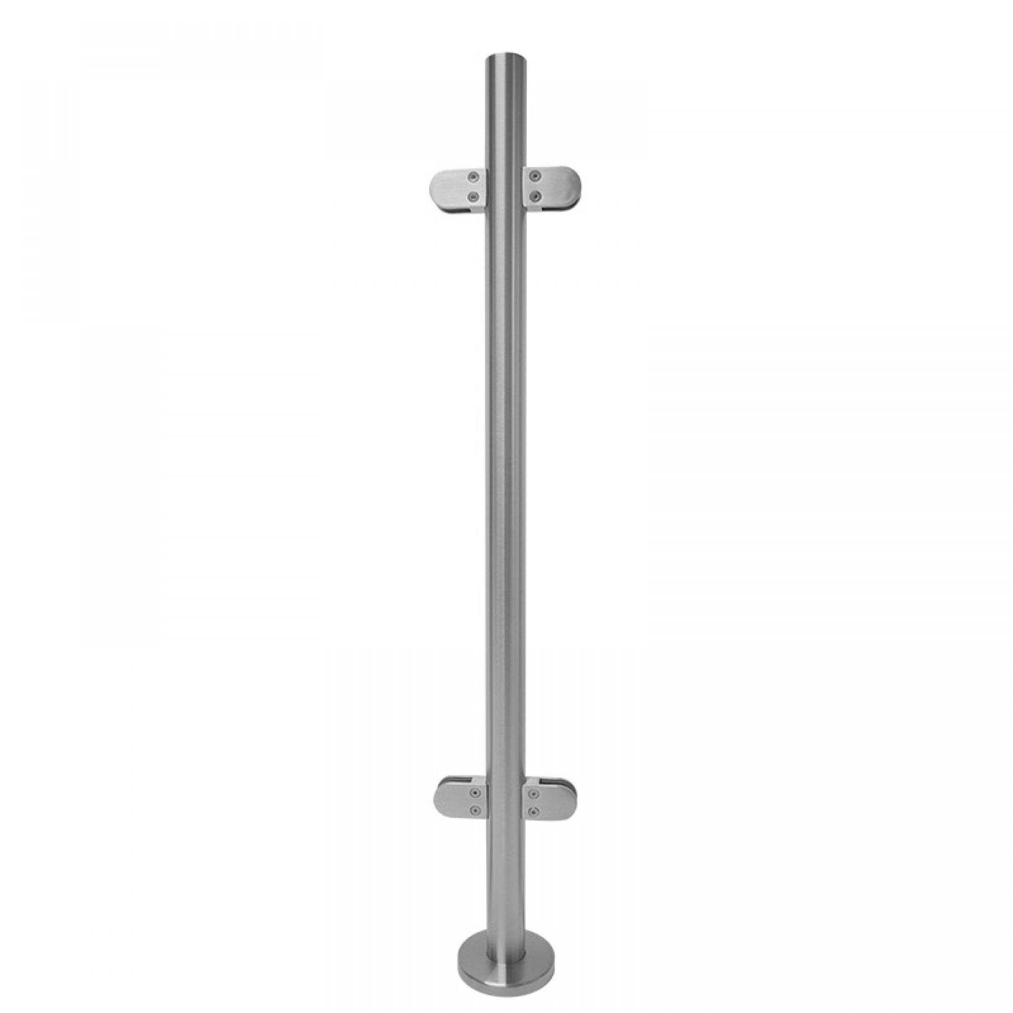 Centre Type Balustrade Post Including Clamps For 10mm Glass
