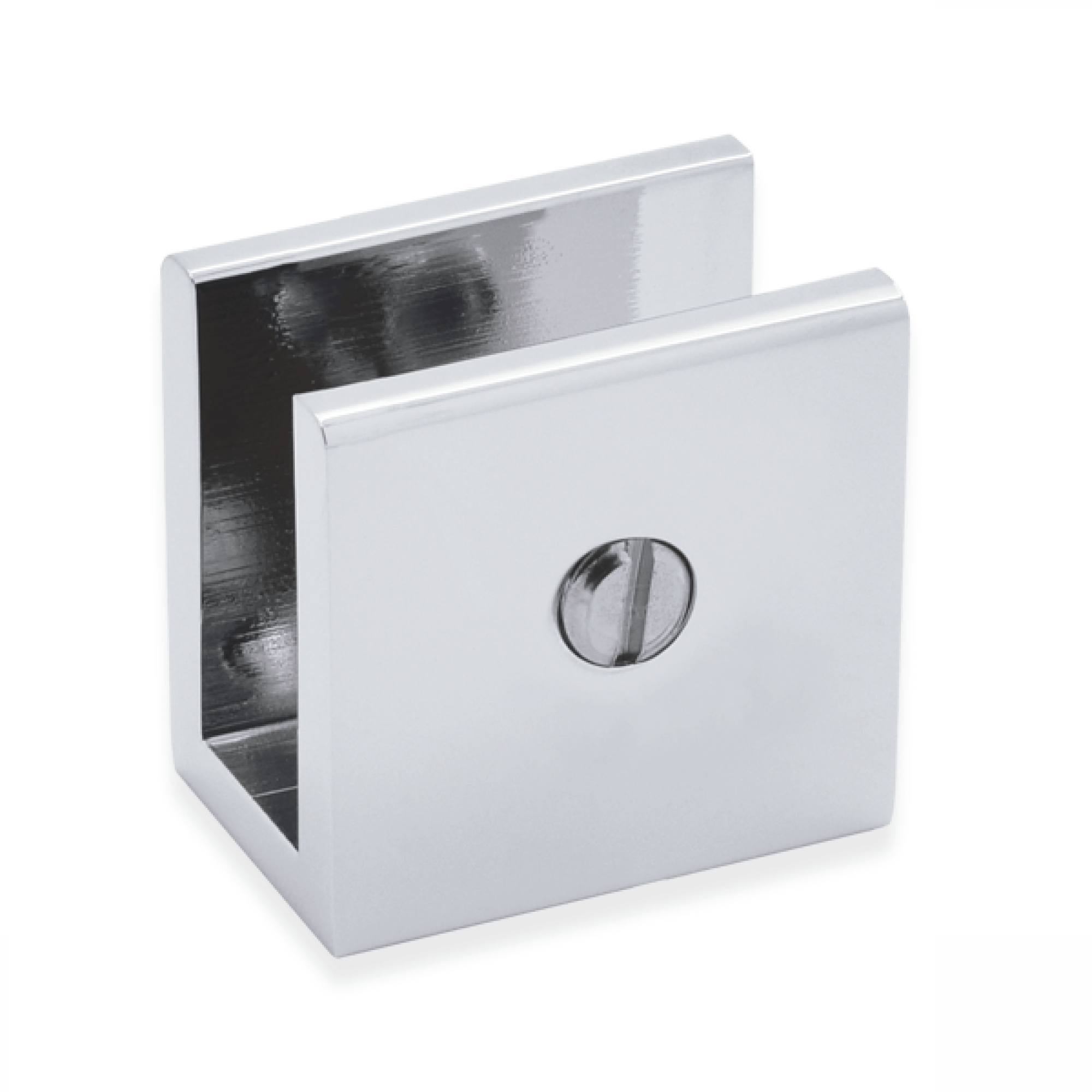 Chrome Support - 30 x 30 x 8 - 12mm Glass