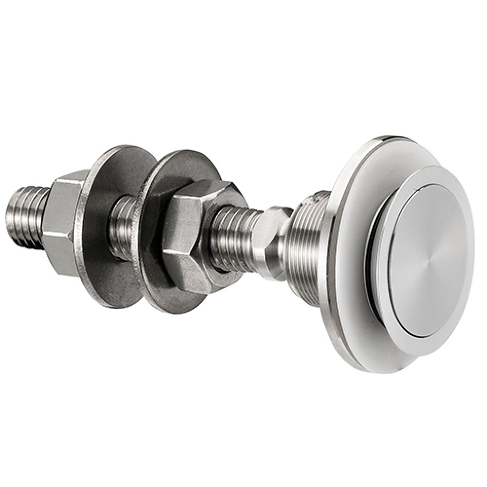 Countersunk Articulated Bolt For 15 - 22mm Thick Glass