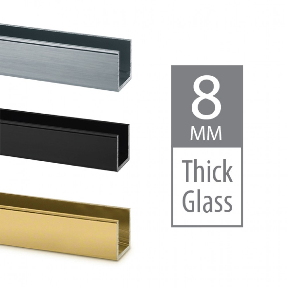 U Profiles for Glass Shower Enclosures